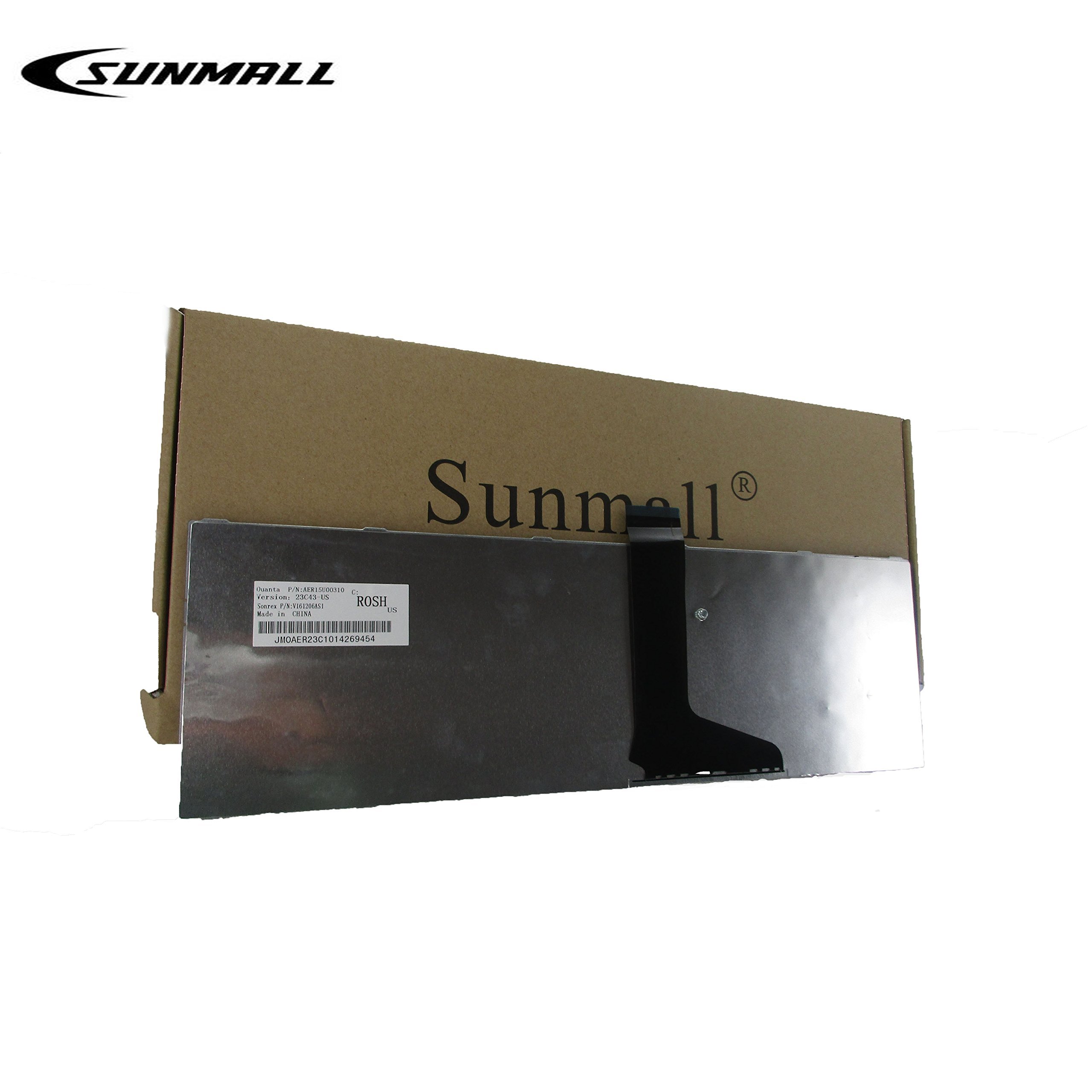 SUNMALL Keyboard replacement Compatible with Toshiba Satellite C850 C855 C855D L850 L855 L855D L875D P850 P875 P855 Black US Layout