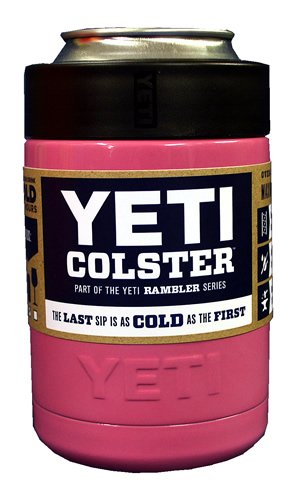 Custom YETI Coolers Powder Coated Rambler Colster Beverage Holder Insulator - Keep your 12 oz beer or soda, can or bottle, cold for hours (Pink Petal)