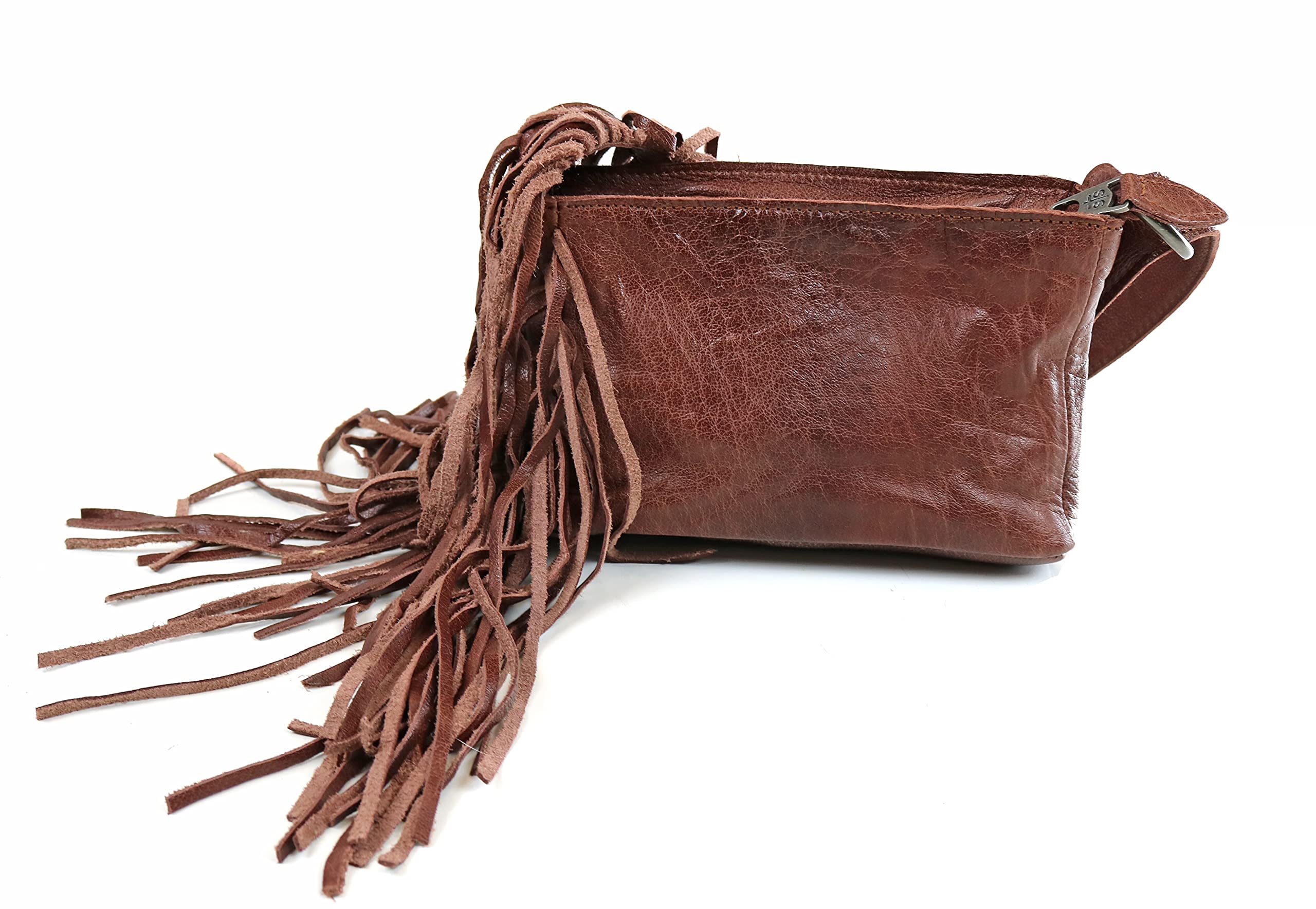 STS Ranchwear Harmony Crossbody with Fringe STS33588, Brown, Red