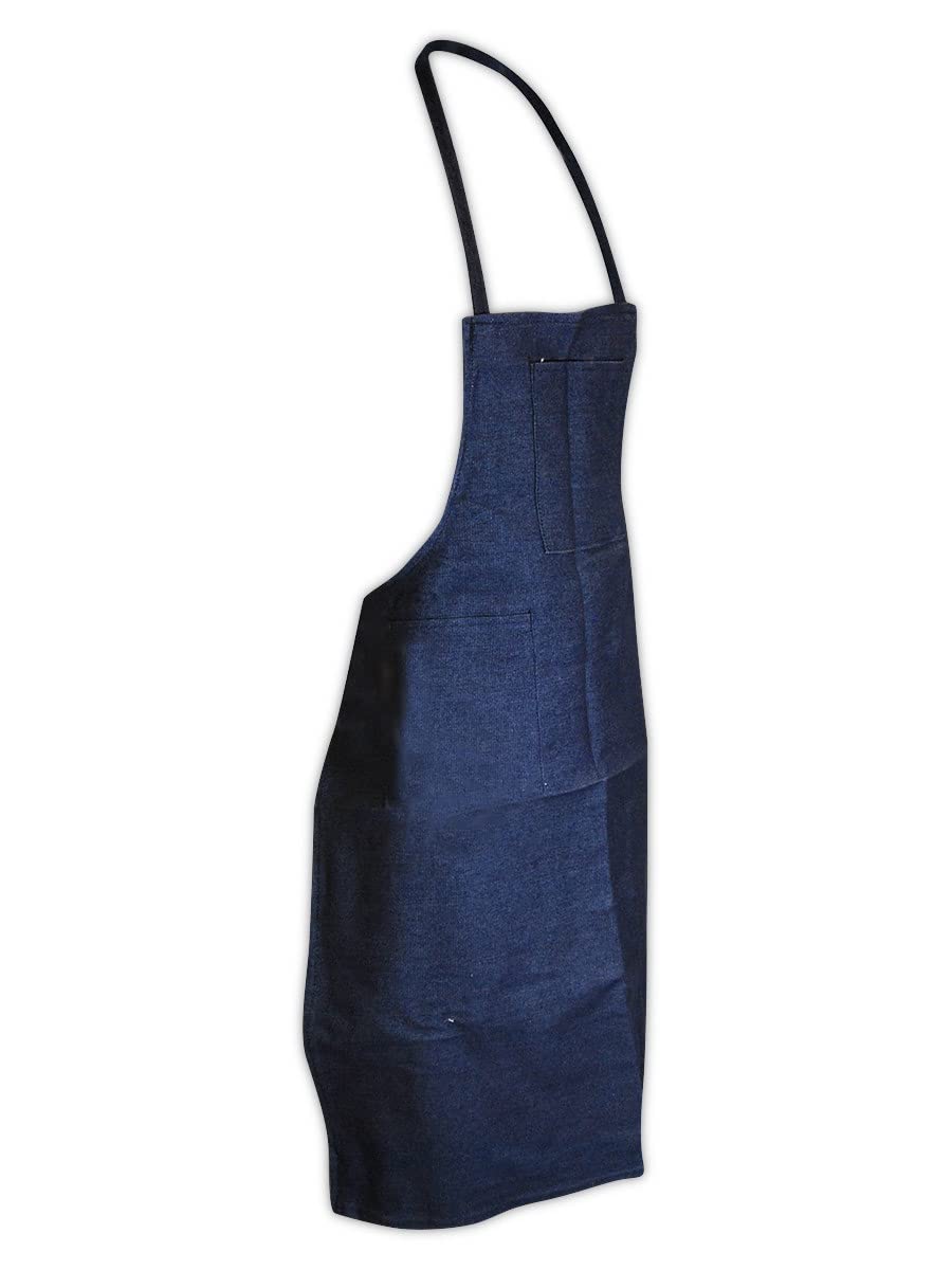 MAGID Denim Bib Style Protective Work & Lab Aprons, 1 Pairs, (B8362P)