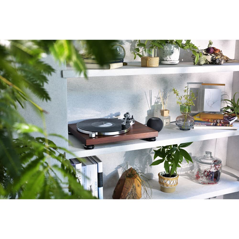 Audio-Technica AT-LPW50BT-RW Bluetooth Turntable Manual Belt-Drive 33/45 (Rosewood) Bundle with Deco Gear 12" Turntable Platter Mat, Vinyl Record Cleaning Fluid System with Brush & Microfiber Cloth
