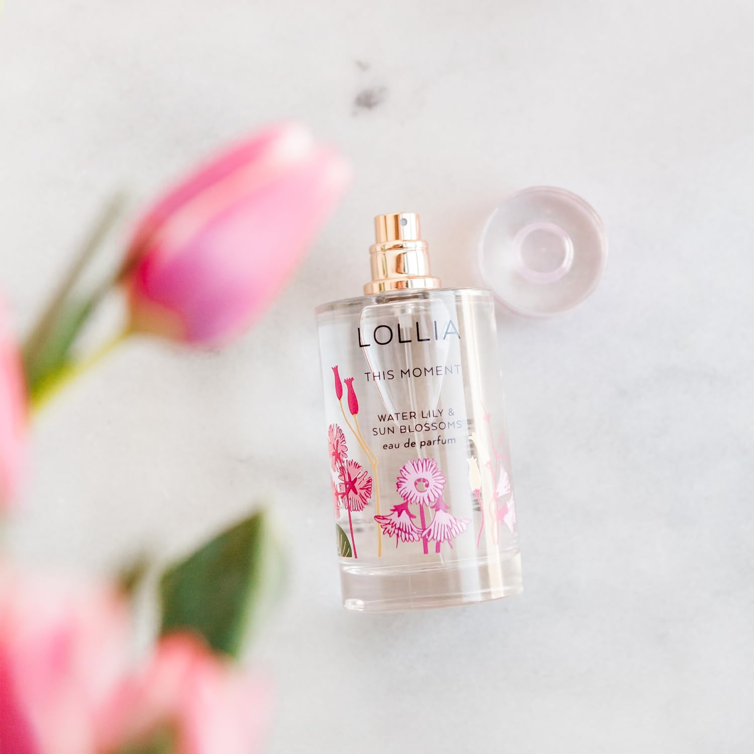 LOLLIA This Moment Eau de Parfum, 3.4 fl. oz. - Water Lily & Sun Blossoms – Beautifully Captivating Perfume, Women’s Perfume, Eau de Parfum Spray for Women, Women’s Fragrance