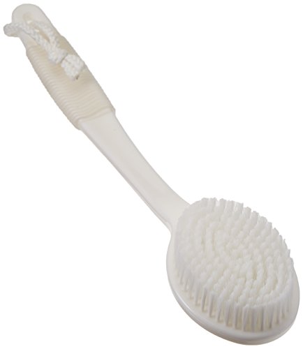 Sammons Preston 57223 Long Handled Scrubber & Washer for Exfoliating & Self-Cleaning in Shower, 14" Length, Assorted Colors