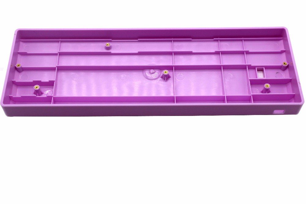 NPCK Purple Mini Keyboard GH60 Plastic Case for 60% Mechanical Gaming Keyboard Compatible Poker2 Pok3r Faceu 60 Plastic Shell