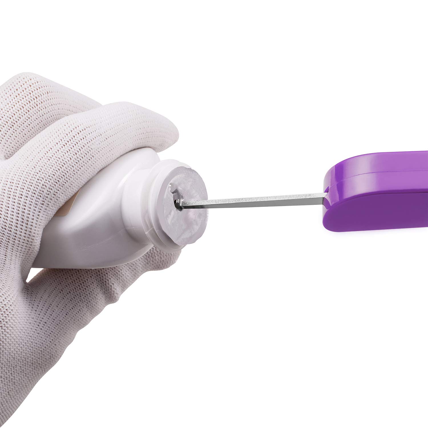 Right Hand Pill Counting Tray with Spatula (Purple)