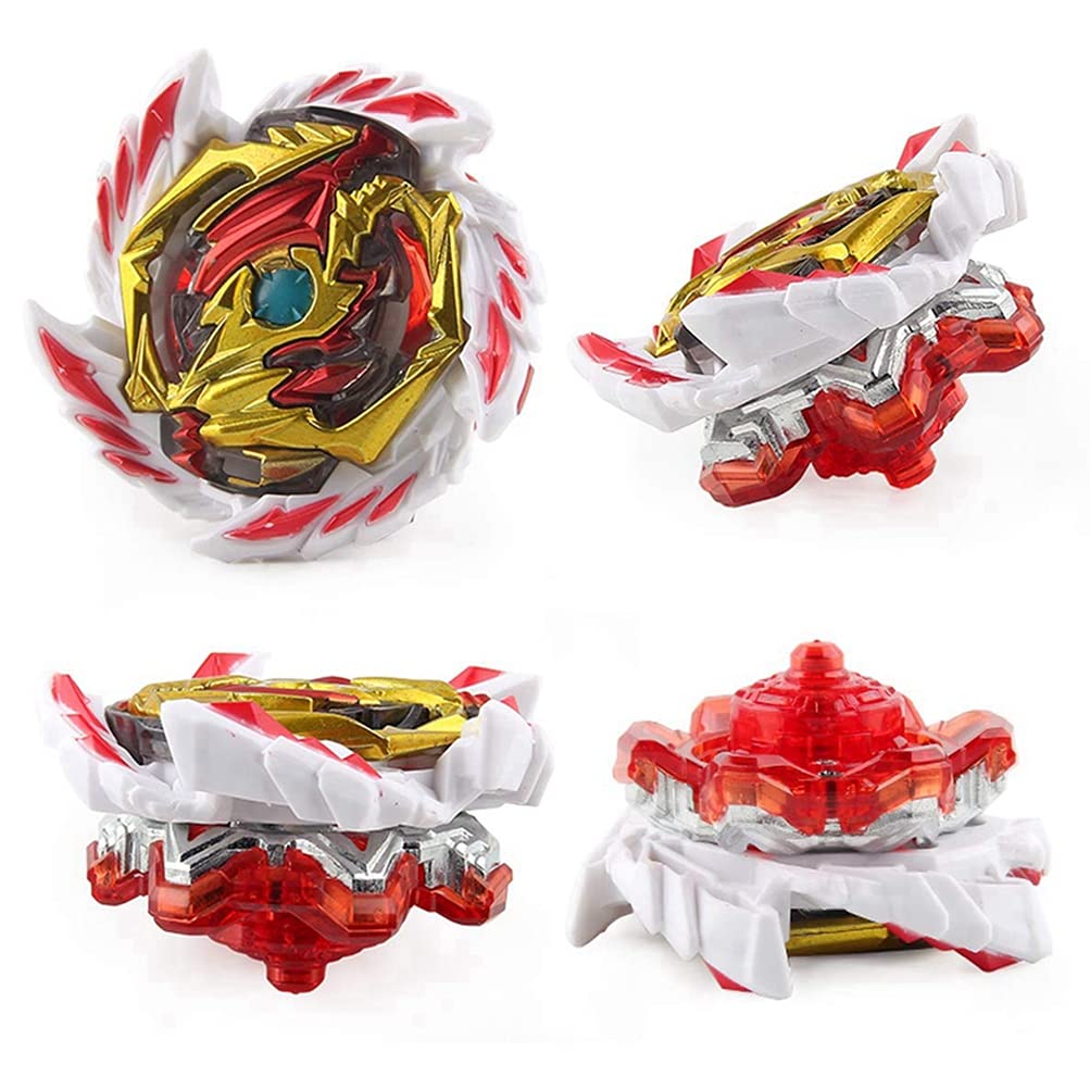 Mopogool Left Right Sparking Launcher Bey Burst Evolution Turbo Blade Battling Tops String Launcher Grip Booster B-145 DX Starter Venom Diabolos.Vn.Bl Starter Set Gaming Top Spinning Toy for Boys