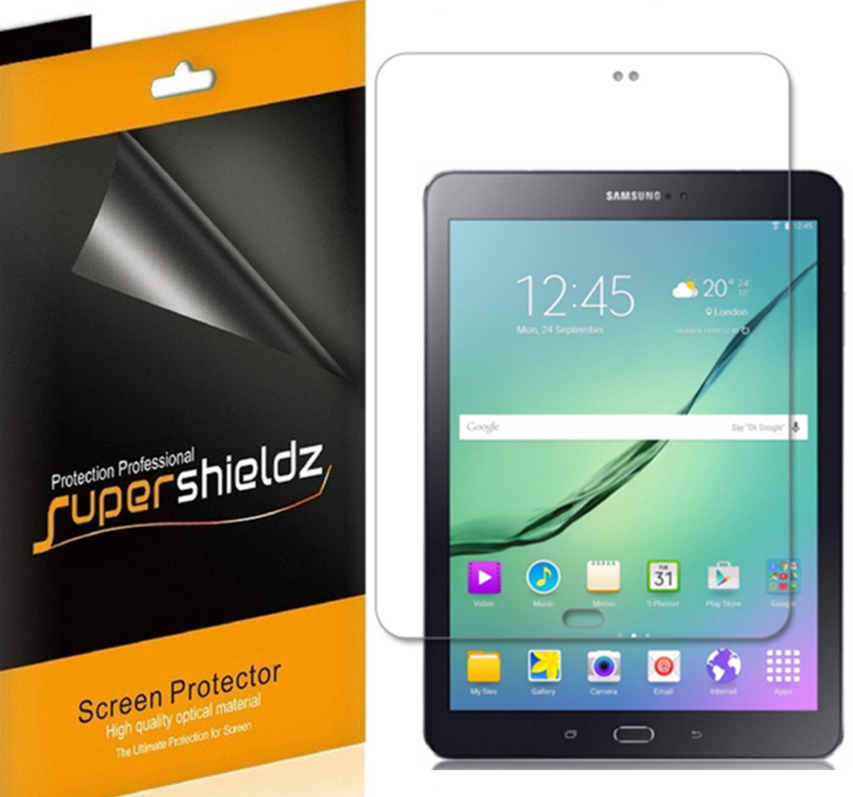 Supershieldz (3 Pack) Designed for Samsung Galaxy Tab S2 and Galaxy Tab S3 (9.7 inch) Screen Protector, High Definition Clear Shield (PET)