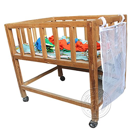 NPLE--Laundry Basket Practical Baby Crib Bed Clothing Storage Bag Daily Necessities