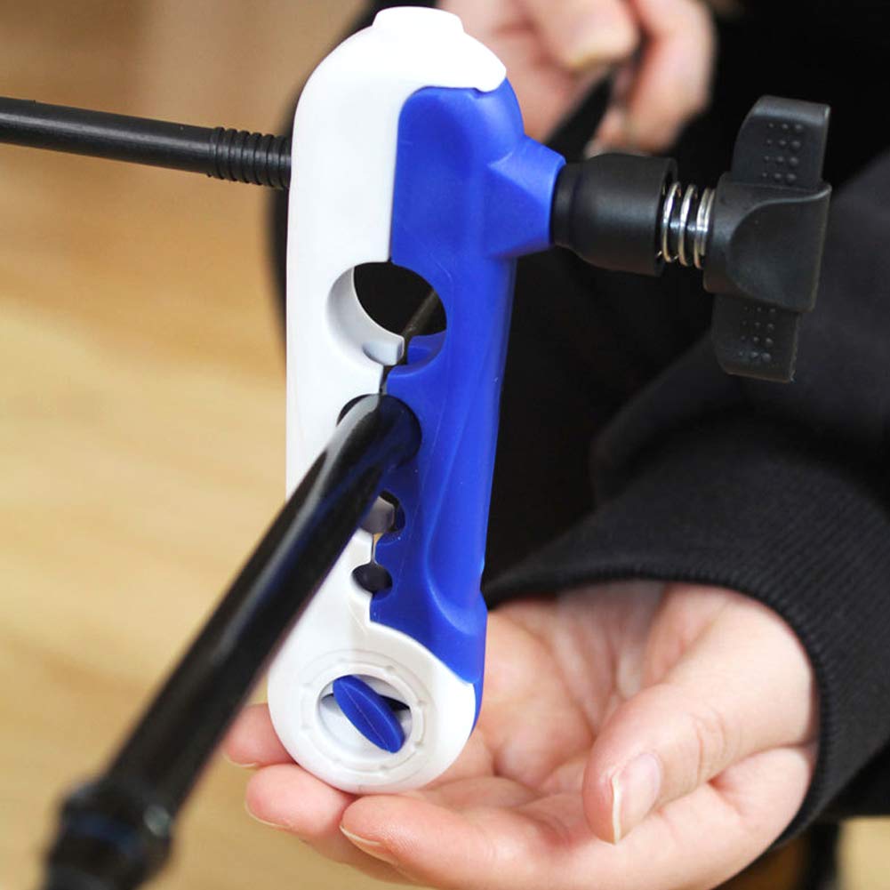 AUHX Fishing Line Spooling Tool, Fishing Line Winder Universal Multifunctional for Various Sizes Rod for Spinning Reels and Casting Reels(White Red)