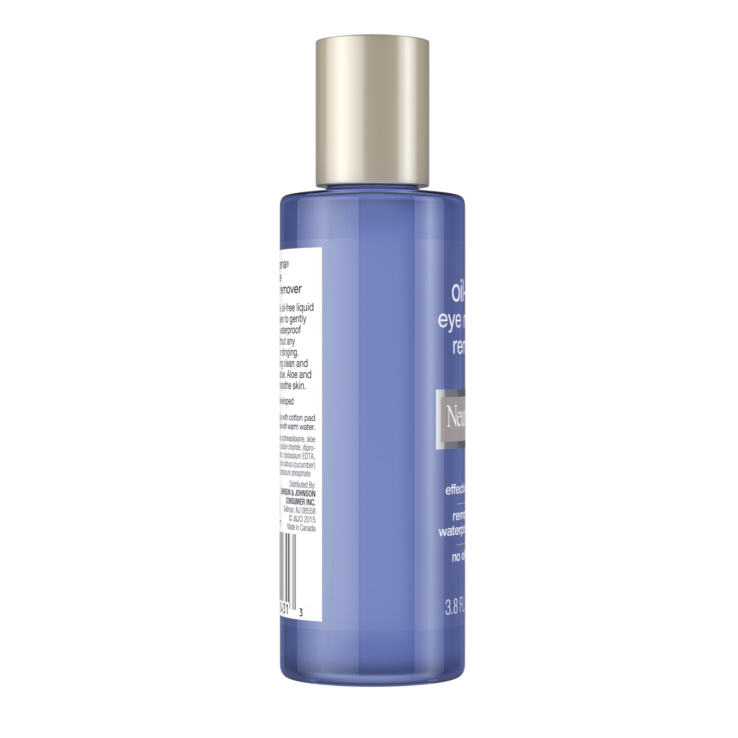 Neutrogena Gentle Oil-Free Eye Makeup Remover & Cleanser for Sensitive Eyes, Non-Greasy Makeup Remover, Waterproof Mascara Remover, Dermatologist & Ophthalmologist Tested, 3.8 fl. oz