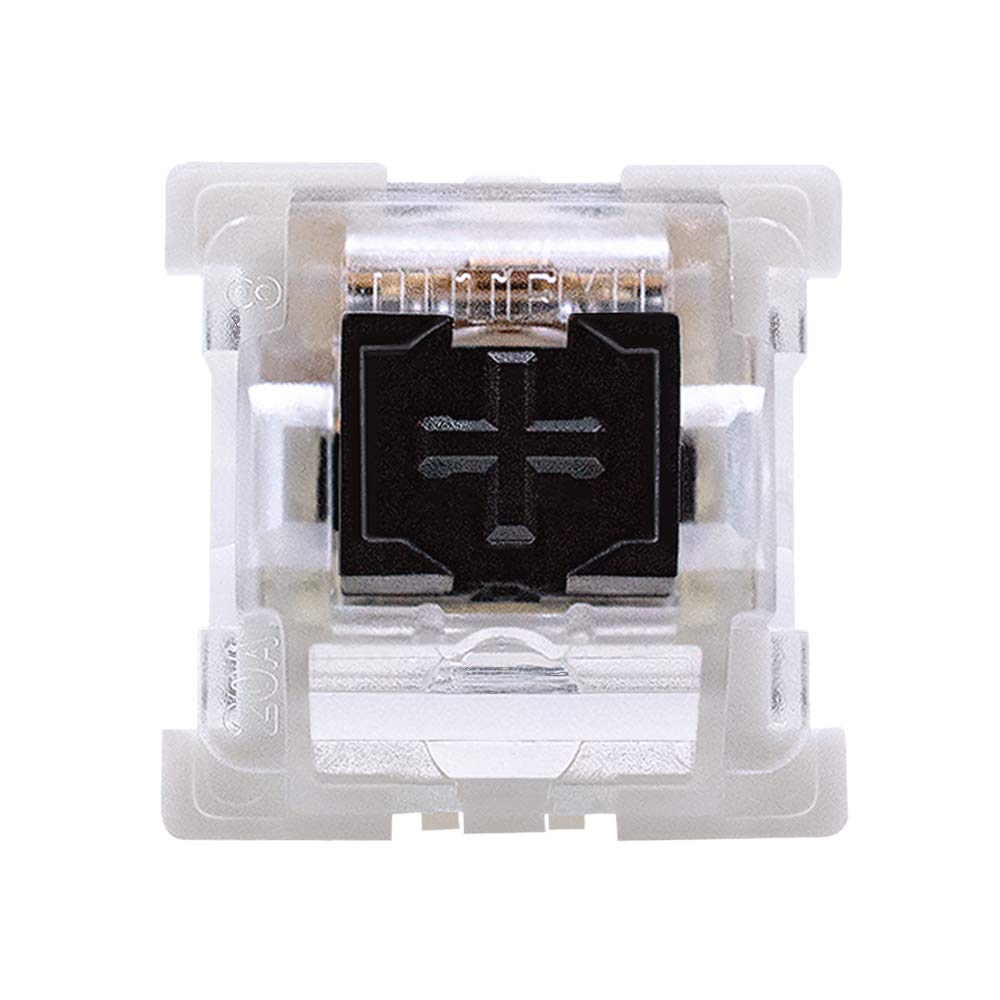Outemu (Gaote Black Switches,20-Pack 3-Pin Linear Heavy 65gf Dustproof RGB Key Switches - Cherry MX Equivalent - DIY Replaceable for Mechanical Keyboard