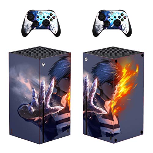 Academia Man Stickers Decals Skin for X-box-One-Series X, Cover Protector Wrap Durable Full Set Protection Faceplate Console by KAJAL MANI