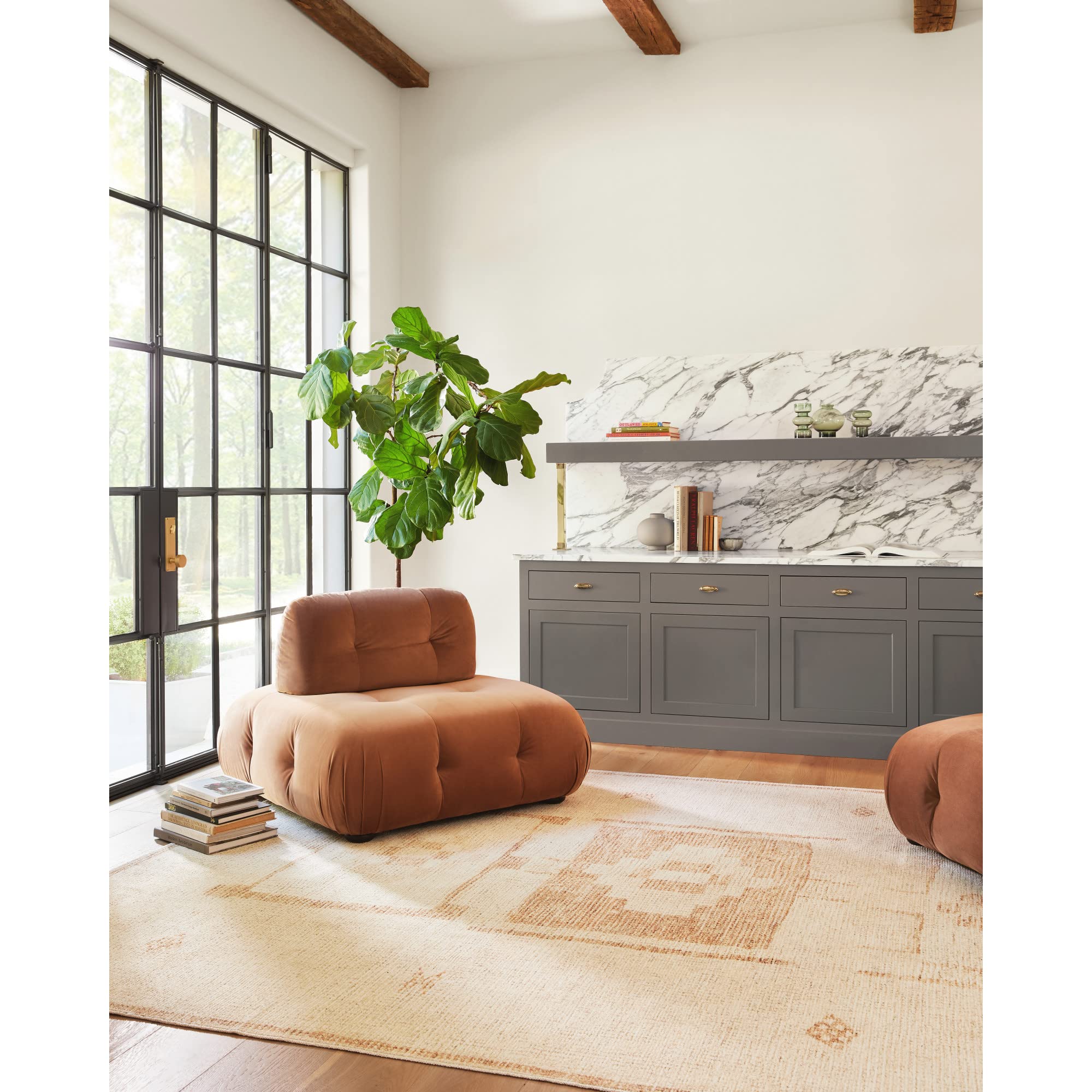 Livabliss x Becki Owens Solana Medallion Runner Area Rug, 2'7" x 7'3", Peach