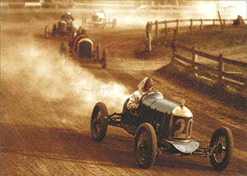 Auto Race On Dirt Track - Avanti America Collection Birthday Card