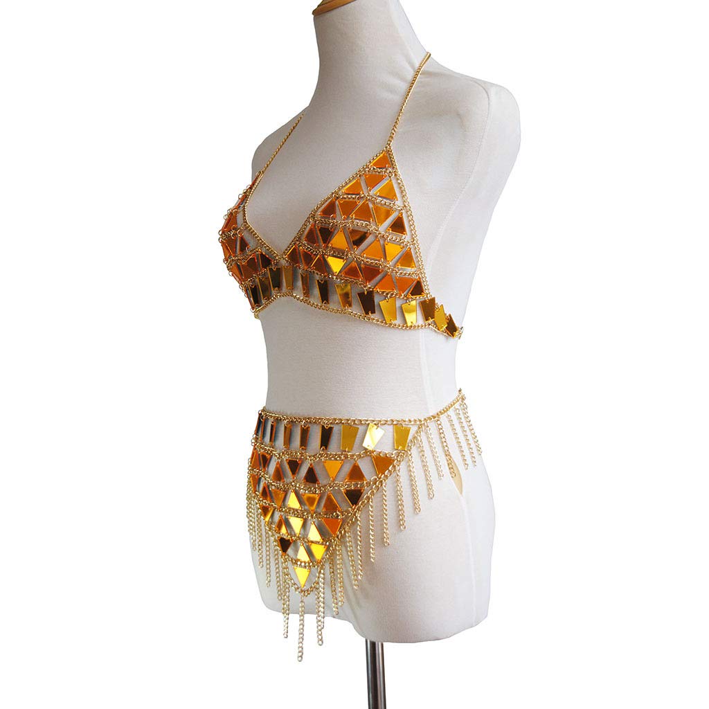 Allison Jennie Beach Sexy Halloween Suit Body Chain (golden color)