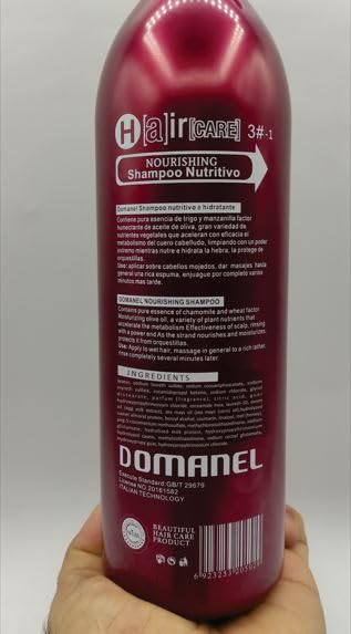DOMANEL Nourishing Shampoo 1000 Ml 35.3oz + Nourishing + Moisturizing