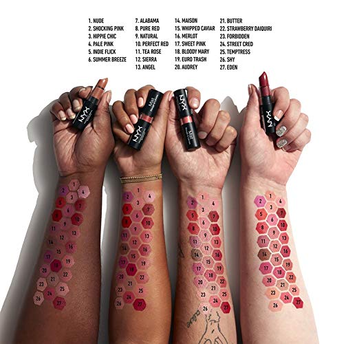 NYX PROFESSIONAL MAKEUP Matte Lipstick - Eden (Bright Blue-Red)