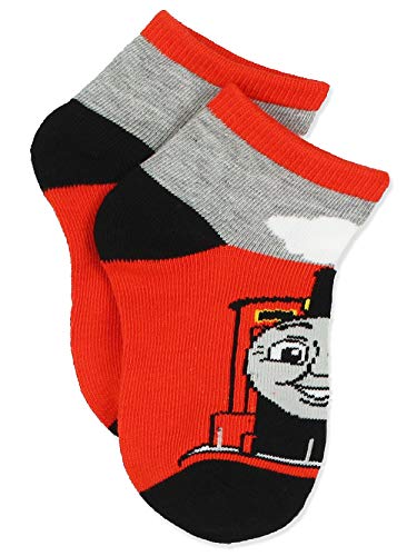 Thomas the Train & Friends Boys 6 pack Socks (Small (4-6), Thomas Grey/Multi)