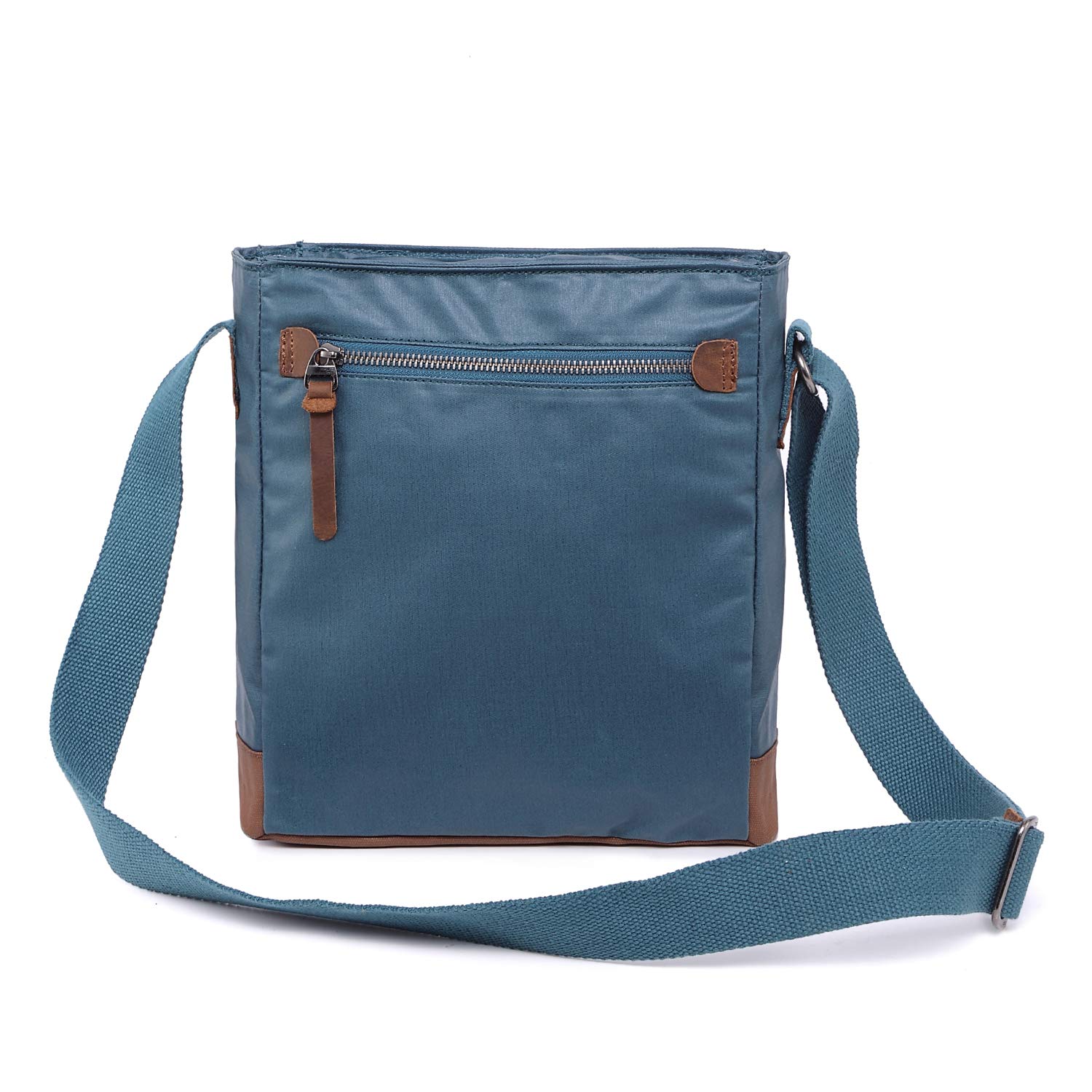 Urban Light Coated Canvas Crossbody Bag (Kale)