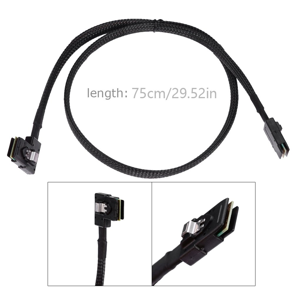 M246M 0M246M 90 Degree Right Angle SAS-A SAS-B SATA Cable for DELL POWEREDGE R310 R710 H700 (Pack of 2)