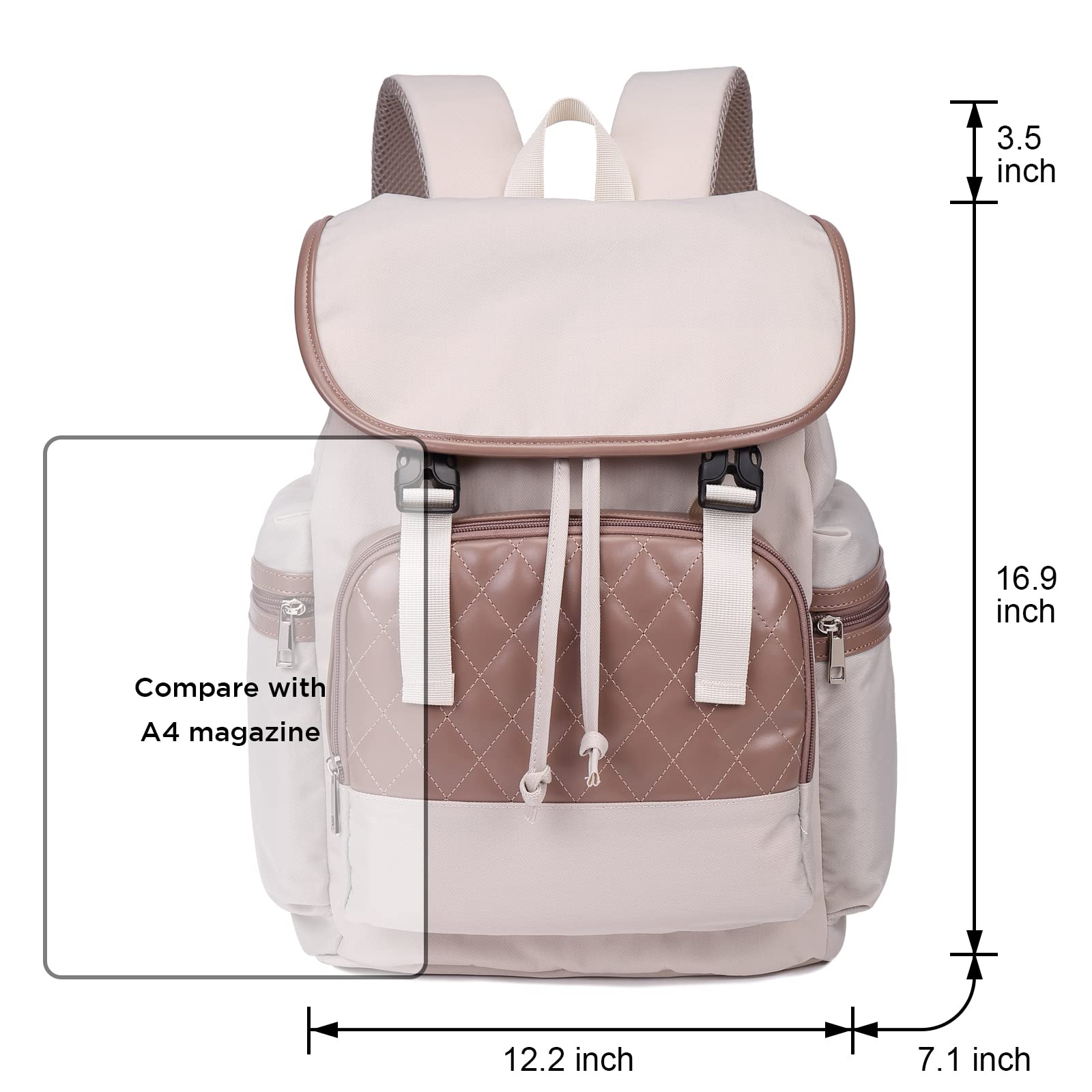 ARDIKAMA Diaper Bag Backpack Baby Diaper Bags for Mom Waterproof Travel Backpack with Charging Port Black，Heating Bottle Cover Dark Grey