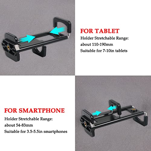 O'woda Tablet/Phone Holder for DJI Phantom 3/3 3 Standard, 2 in 1 Adjustable iPad Bracket Stand for DJI Phantom 3/3 Standard Remote Controller