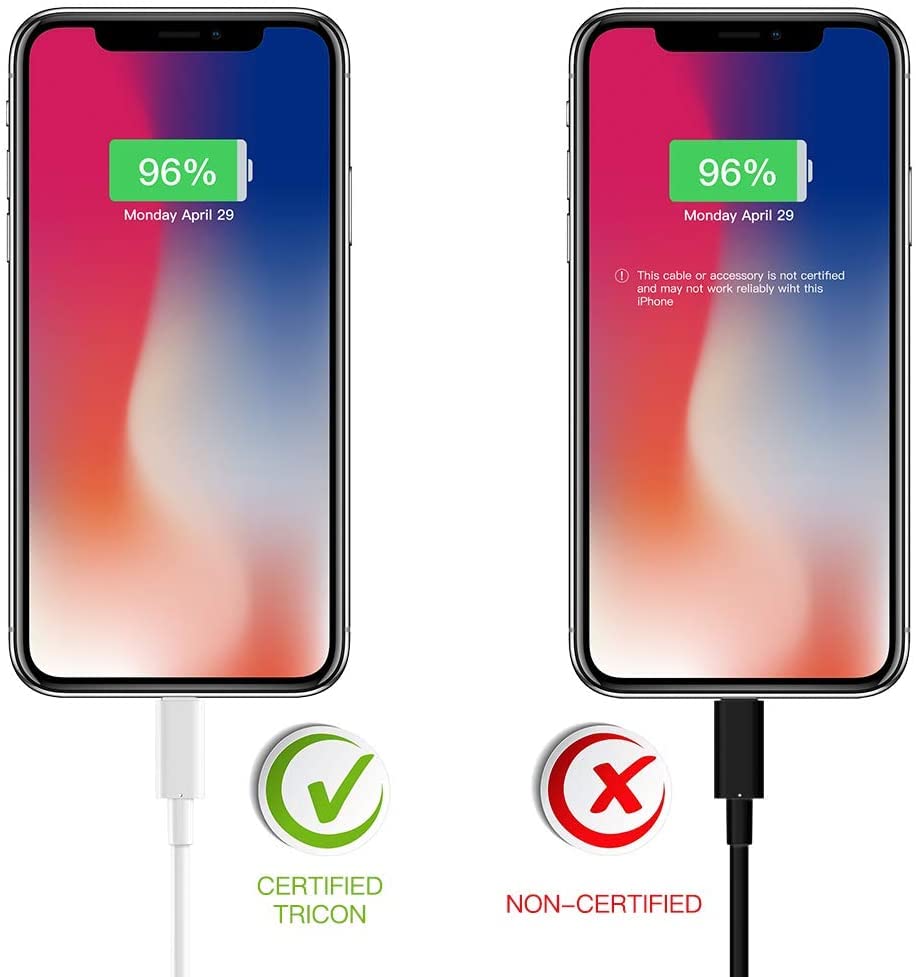 Marchpower iPhone Charger Cord 3Pack 6FT-Lightning Cable MFi Certified USB A iPhone Charging Cord Long Durable for iPhone 14 13 12 11 Pro Max Mini SE 10 X Xs Max XR 8 7 6 Plus 5S iPad Mini Pro iPod
