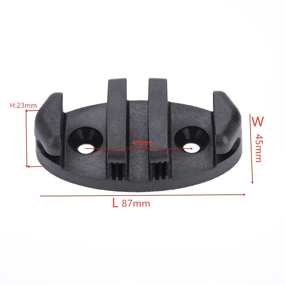 Aurorad Kayak Zig Zag Cleat Anchor Trolley Cleat for Cleat Canoe Deck Marine Fishing Boat Replacement Rowing Boats Accessory