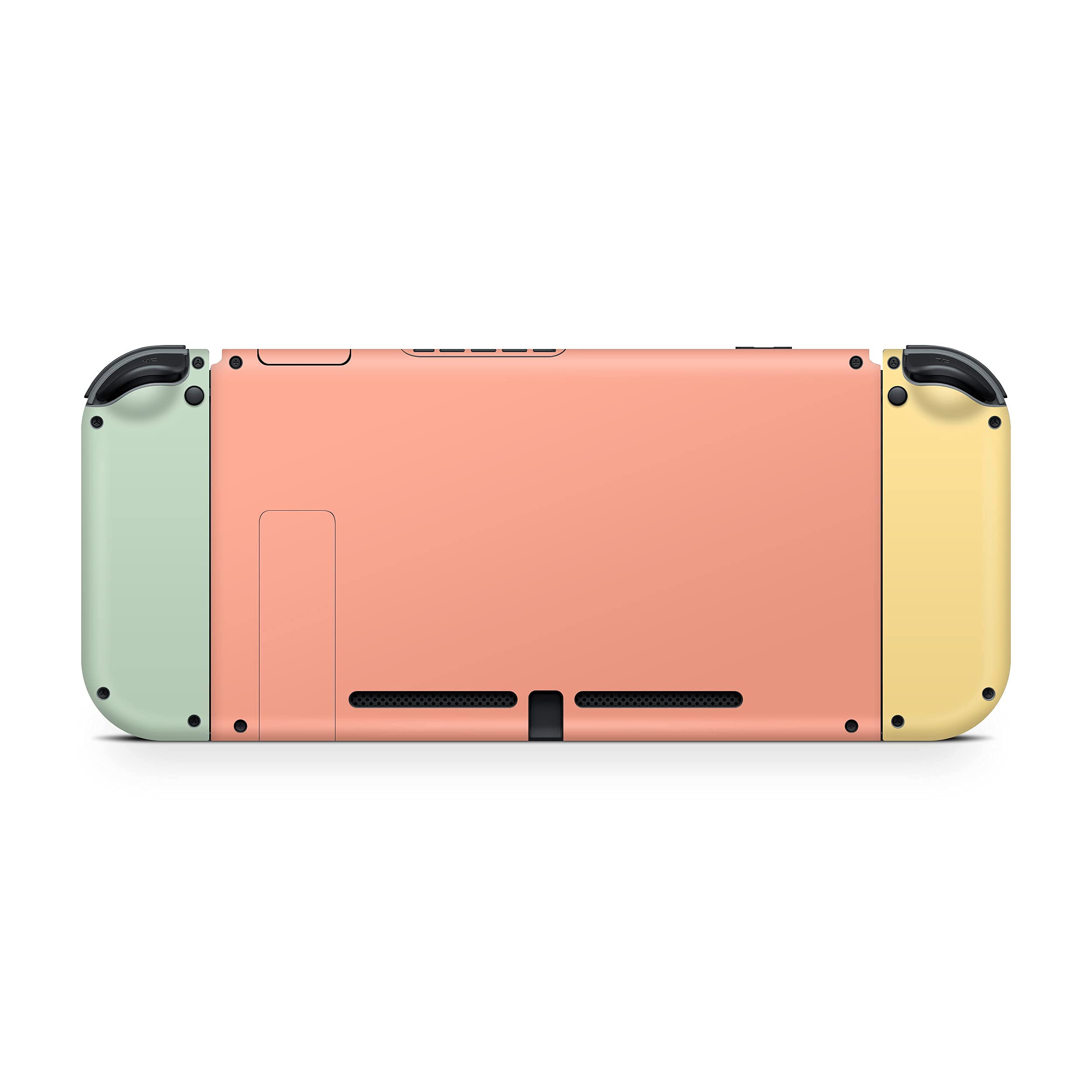 Tacky Design Color Blocking Skin Compatible with Nintendo Switch Skin Wrap Cover, Green Colorwave Skin for Nintendo Switch Stickers, Premium Vinyl 3M Full Wrap Decal.