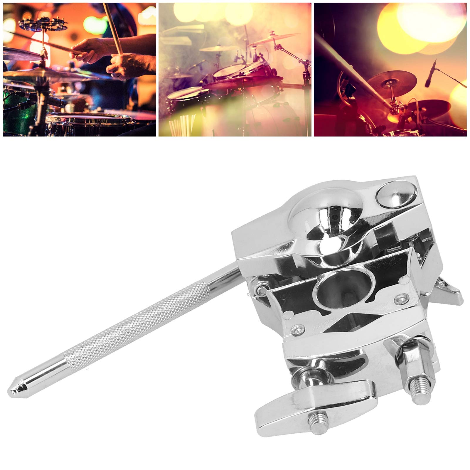 Tom Drum Rack Mount, Drum Clamp, Durable Zinc Alloy Tom Drum Rack, Exquisite Craftsmanship Not Easy To Fade Strong Hardness for Drum All Types Of Brackets