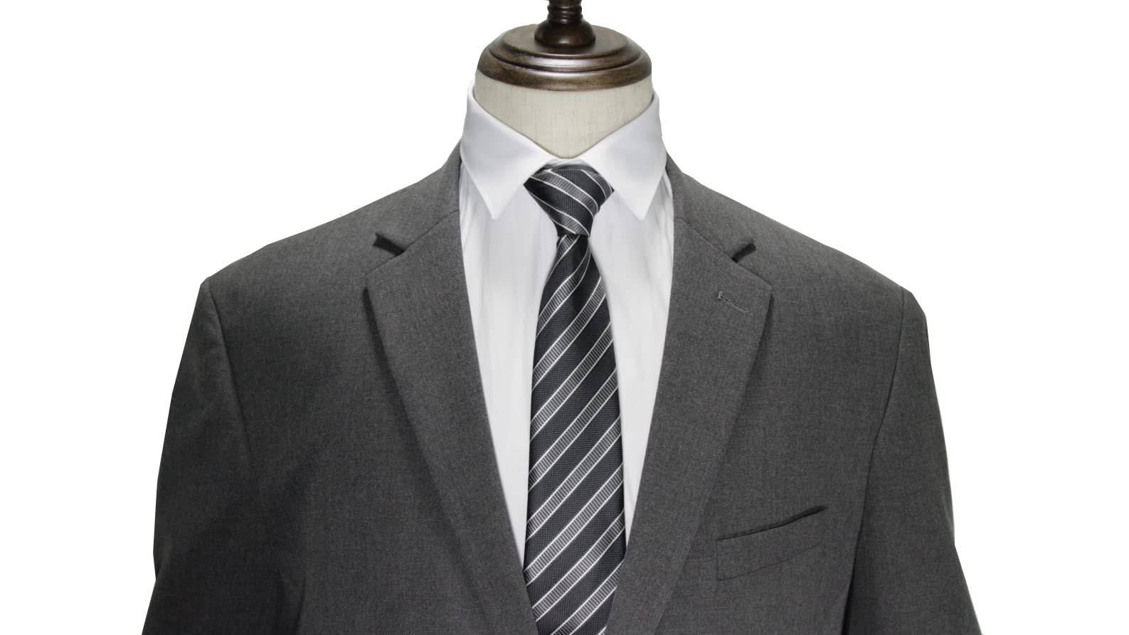 AUSKY 6PACK Mens Zipper Necktie,Regular Long Adjustable Pre Tied Clip on Easy Neck Tie for Men Formal Silk ties 3.15in Wide