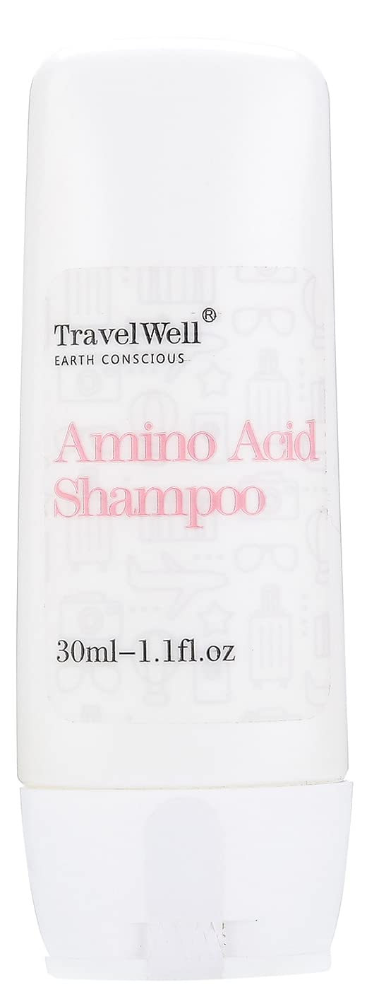 Travel Well Hotel Toiletries Amenities Travel Size Guest Shampoo 1.0 Fl Oz/30ml, Individually Wrapped 50 Bottles per Box