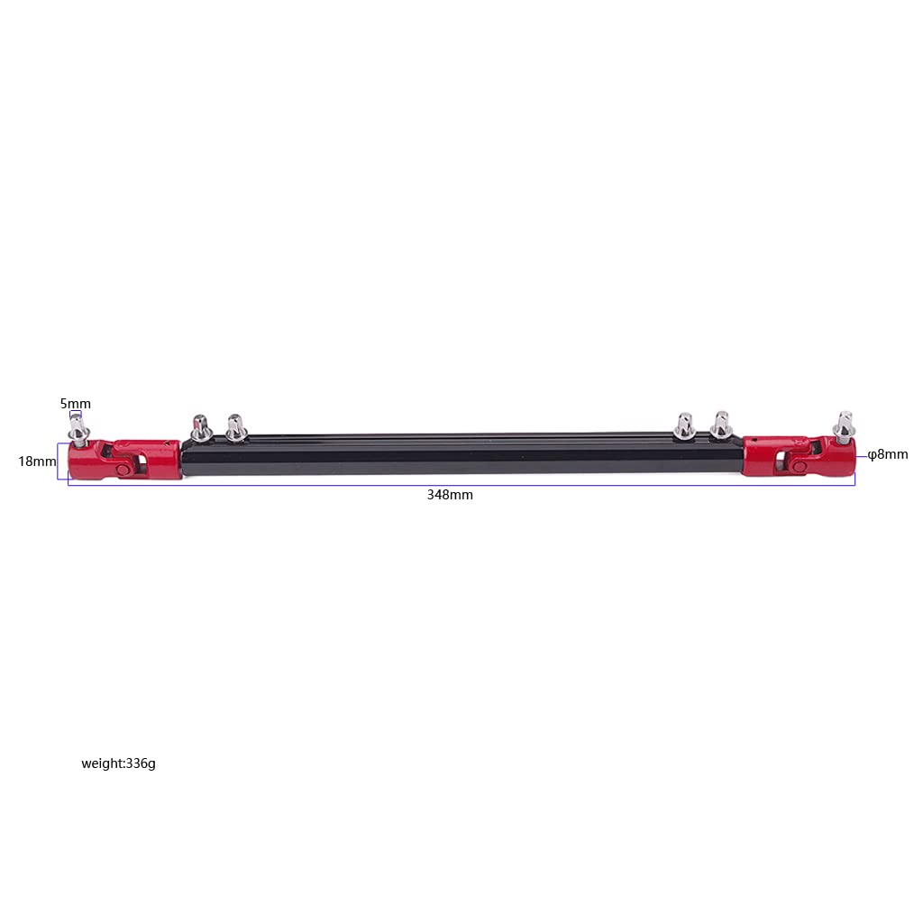 Alnicov Bass Drum Pedal Drive Shaft,Double Drum Pedal Link Bar, Replacement for Drum Kit Black