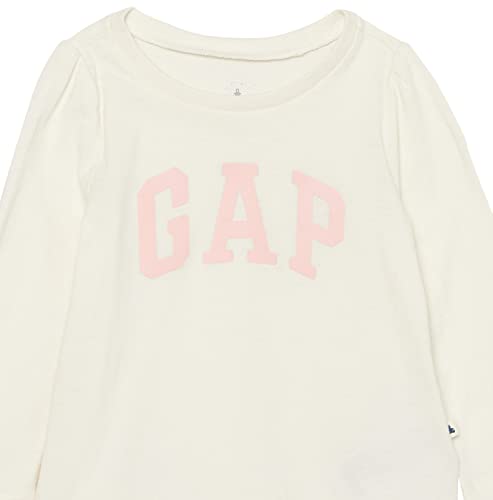 GAP Baby Girls Long Sleeve Logo T-Shirt T Shirt, Light Shell Pink, 12-18 Months US