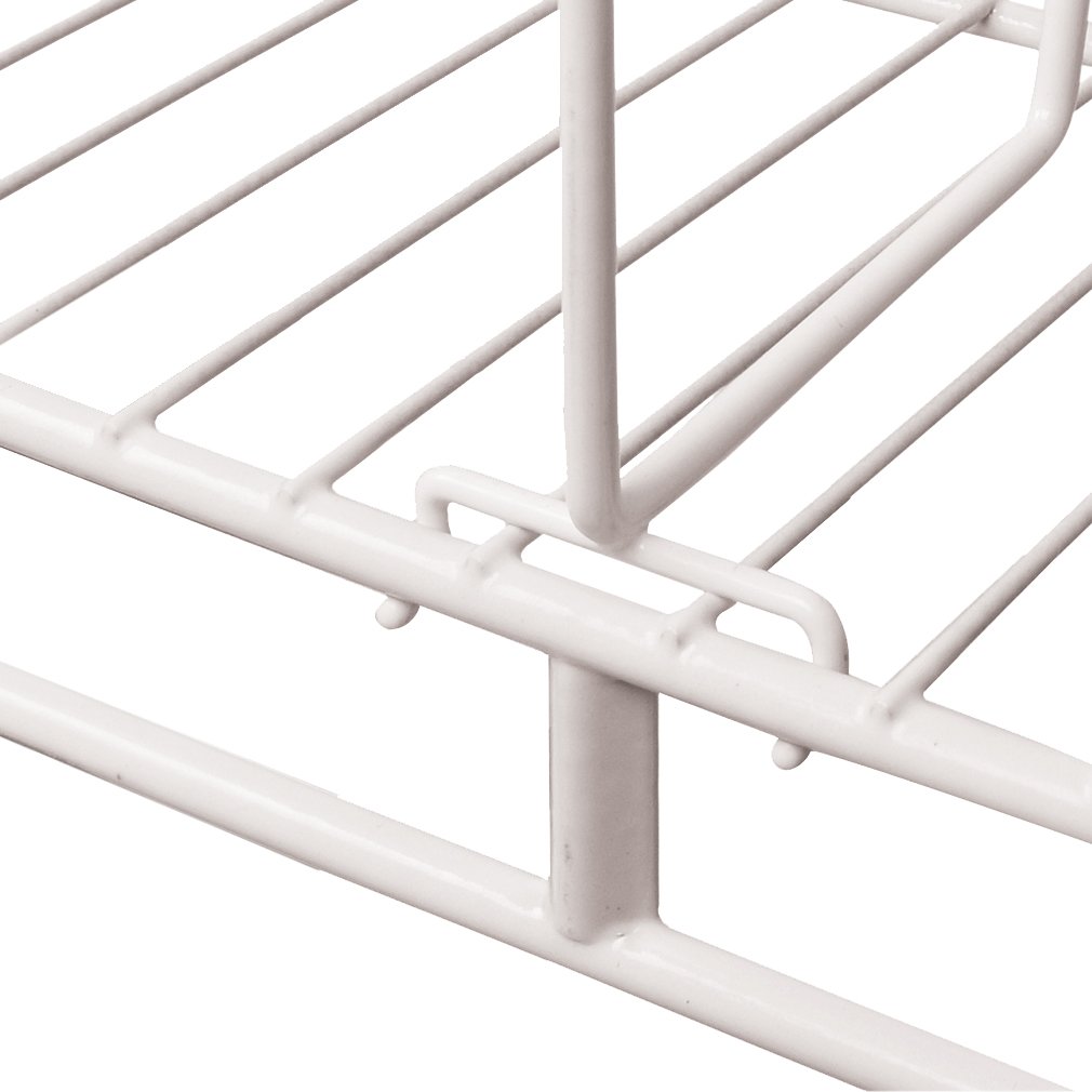 Evelots Wire Shelf Dividers -8 Pack- Closet Storage & Organization for Office, Pantry, Garage - Tall Shelf Separator - Easy Clip-No Tool - Coated Steel