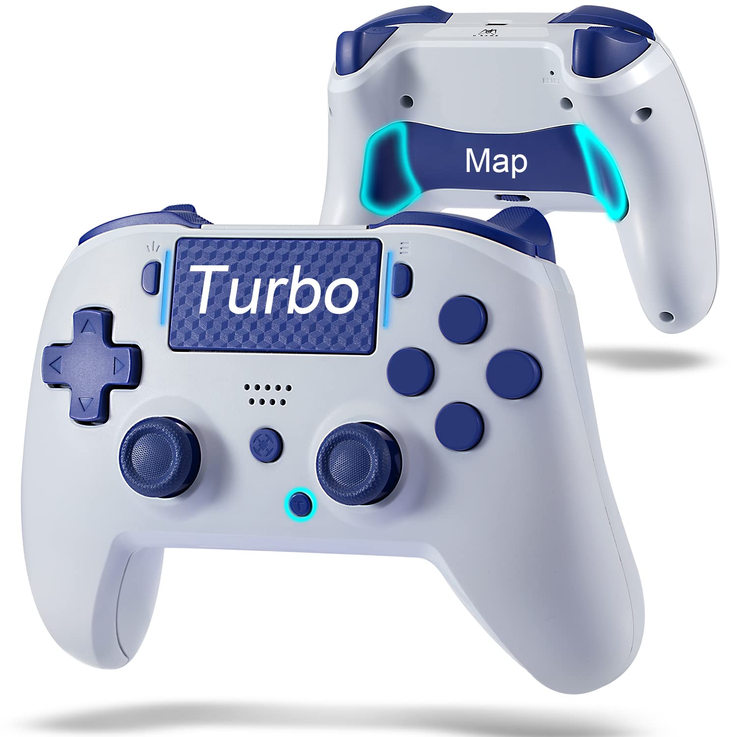 AUGEX for Elite PS4 Controller, Game Remote for PS4 Controller with Turbo, Wireless Joystick Gamepad Modded PS4 Controller with Back Paddles for Playstation 4/PS5/Steam/PC/IOS/Android Gamer, Gift