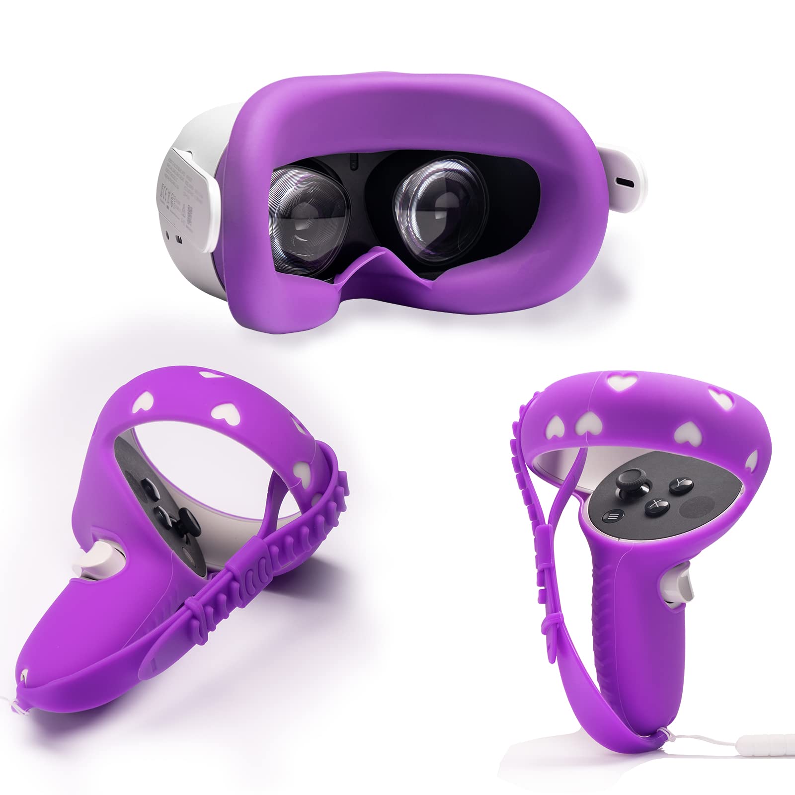 fanluoqi Silicone Cover Set for Accessories,includ face Cover,Lens Cover,Control Grips Cover and 3 in 1 Gifts