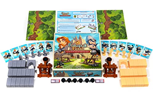 Vesuvius Media Catapult Kingdoms Board Game (KICKSTARTER Exclusive) Ready, aim, Launch The catapults β Knock Down All Your opponent's Troops to Win