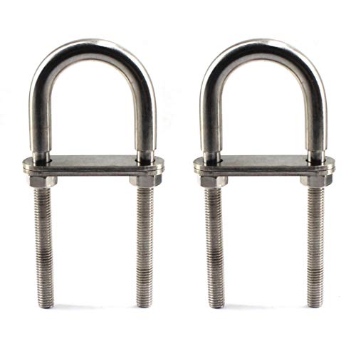 M8x120 U Bolt 304 Stainless steel Tie Down U Bolt (Pack of 2)