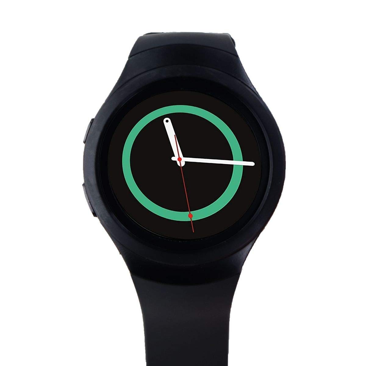 Samsung Galaxy Gear S2 Smartwatch SM-R730V 4G (Verizon) with Large Rubber Band - Renewed , Heart Rate Monitor(Dark Gray)