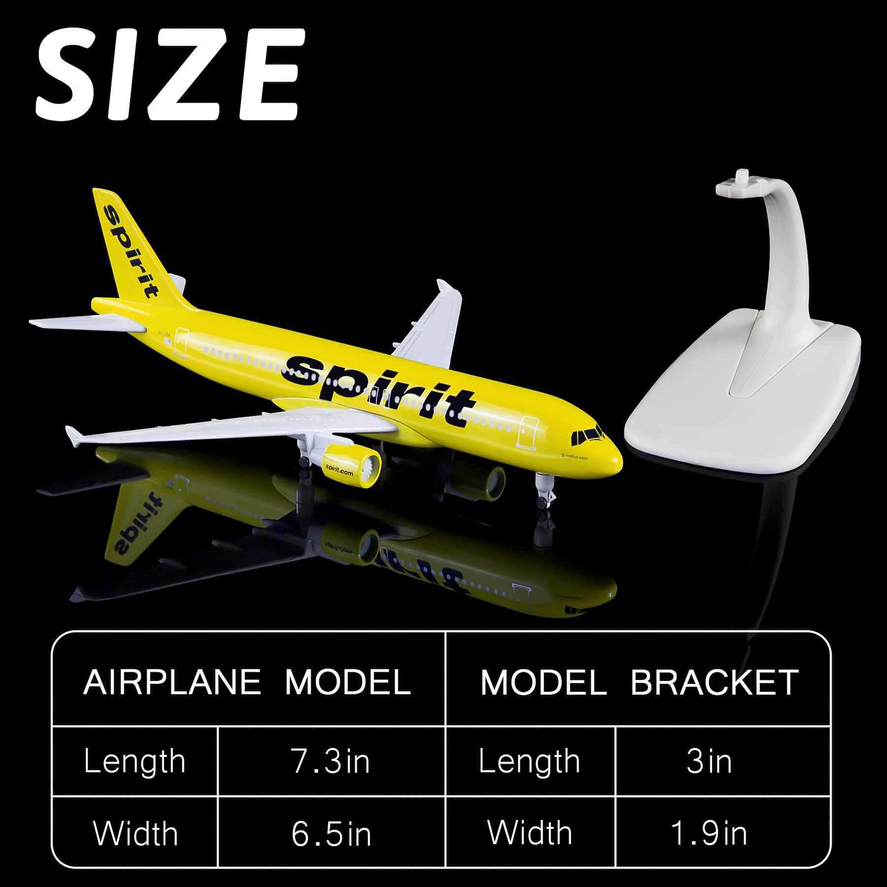 Busyflies 1:300 Scale American Spirit Airlines 320 Airplane Models Alloy Diecast Airplane Model