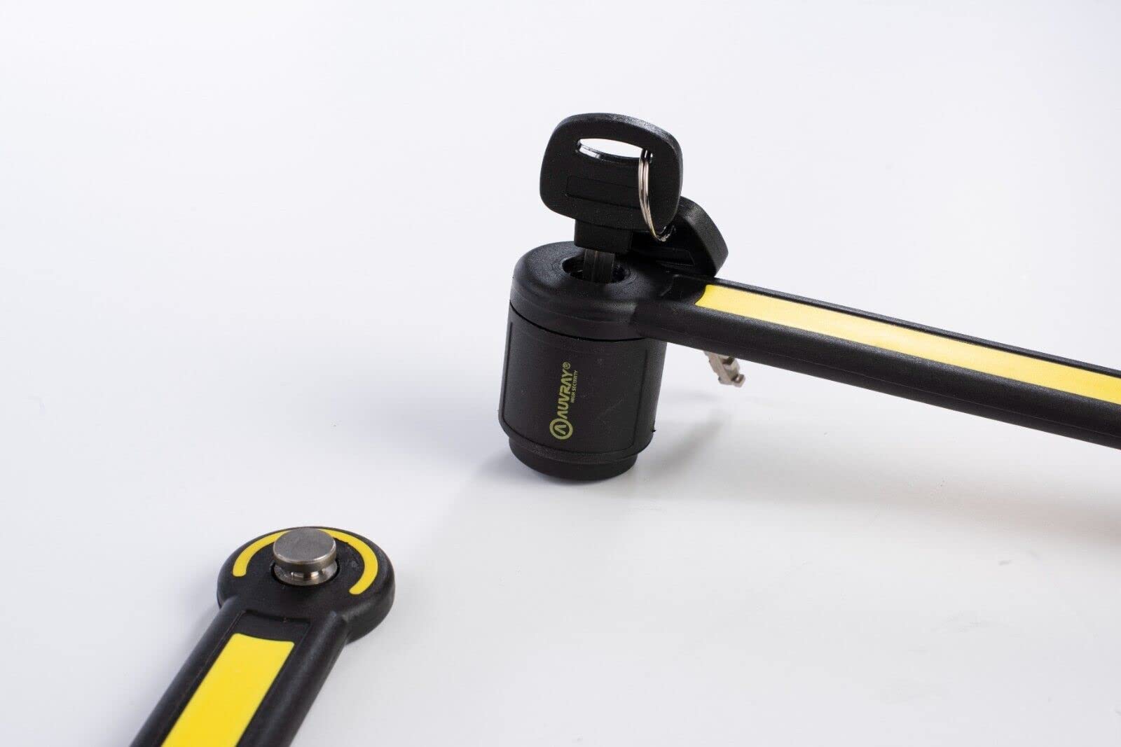 AUVRAY Anti-Theft Heavy Duty Folding Bike Lock, 3.7ft Long, Steel, with Universal Bracket and 2 Milled Keys