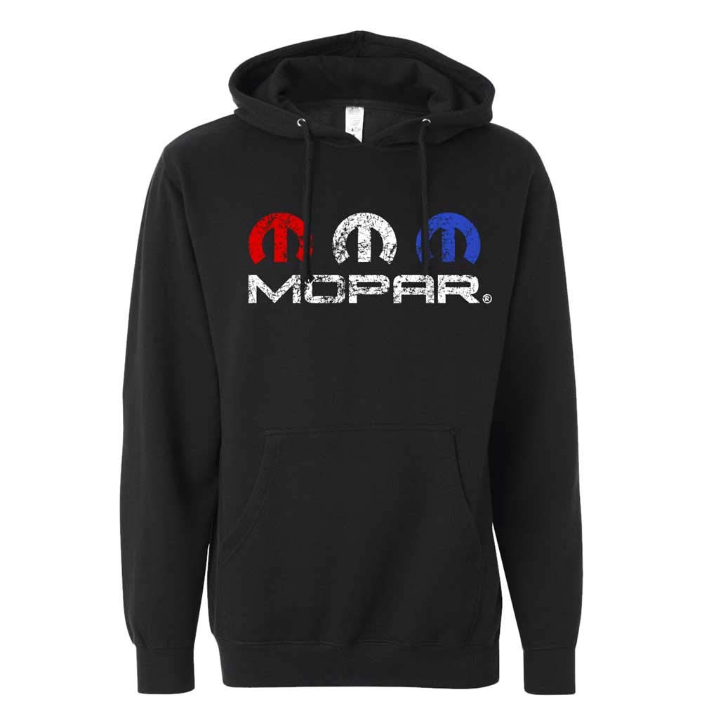 Detroit Shirt Company Men's Mopar RWB Hoodie Hooded Sweatshirt (Large) Black