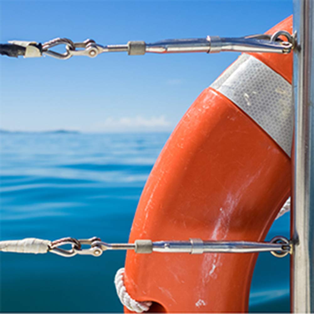 MroMax 10Pcs M10 Lifting Eye Bolts 304 Stainless Steel Male Thread Ring Shaped Metric Eyebolt Fastener for Engineering Lifting Machinery Silver Tone