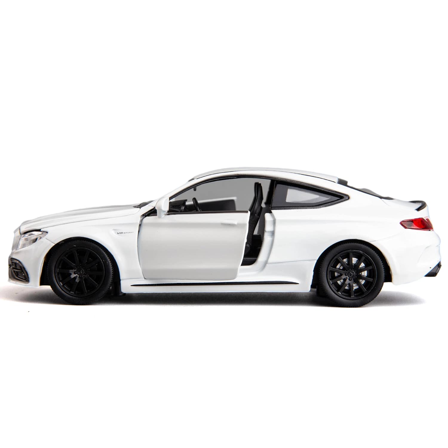 RMZ City 1:32 Diecasting Alloy Car Model Mercedes-Benz C63 AMG Toy Car White