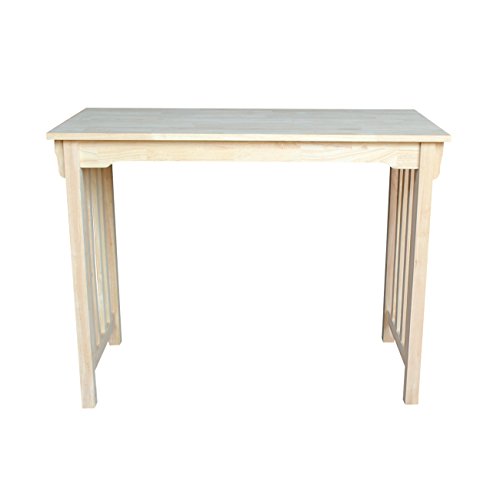 International Concepts Counter Height Mission Table, 24 by 48-Inch, Unfinished