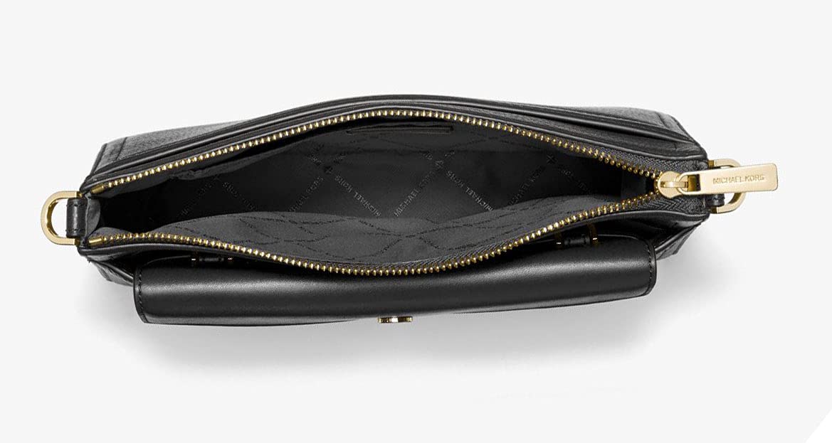 Michael Michael Kors Maisie Medium Pebbled Leather 3-in-1 Crossbody Bag - Black