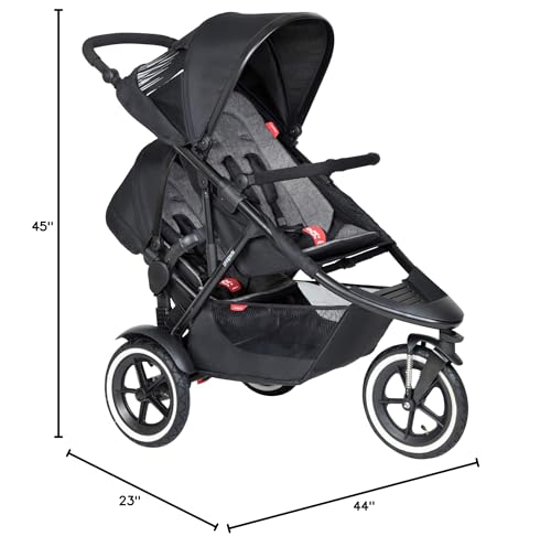 Phil & Teds Sport Buggy with Doubles Kit (Charcoal)
