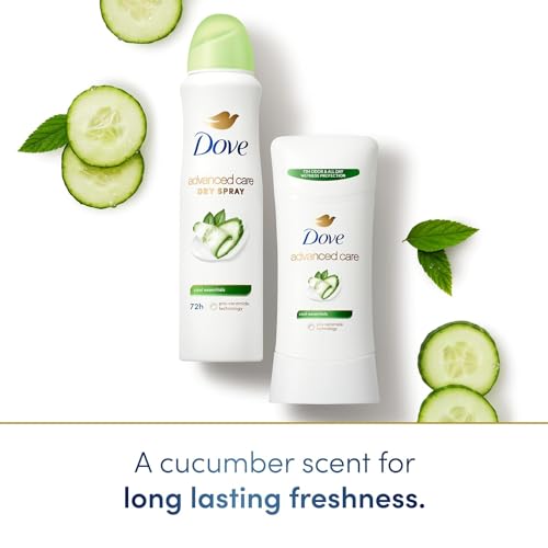 Dove Advanced Care Antiperspirant Deodorant Dry Spray Cool Essentials 3 Count Antiperspirant deodorant for helping your skin barrier repair after shaving With Pro Ceramide Technology 3.8 oz
