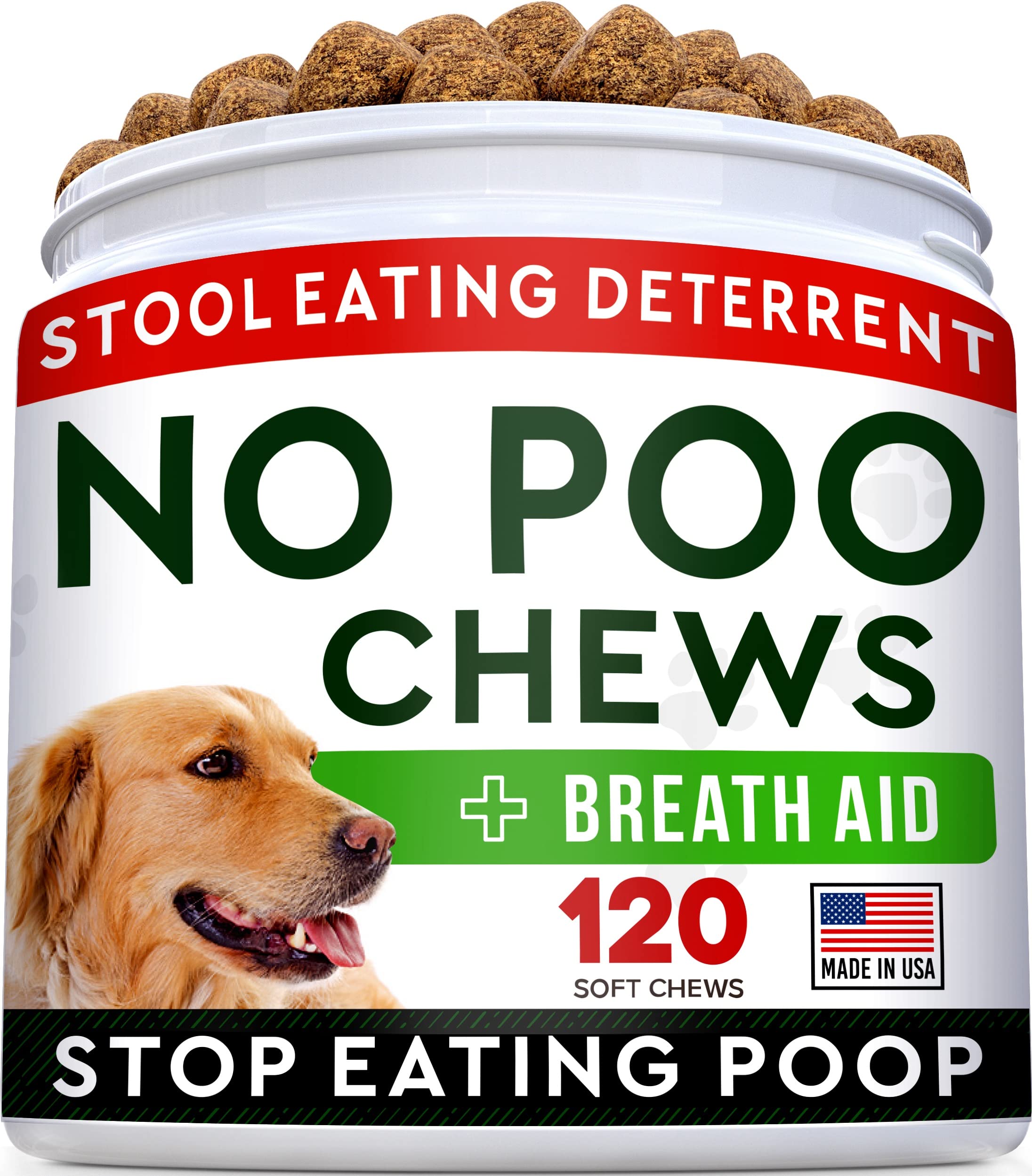 Senior Advanced Glucosamine Joint Supplement + No Poo Treats Bundle - Hip & Joint Pain Relief + Coprophagia Stool Eating Deterrent - Omega-3, Chondroitin, MSM + Probiotics & Digestive Enzymes - 240Ct